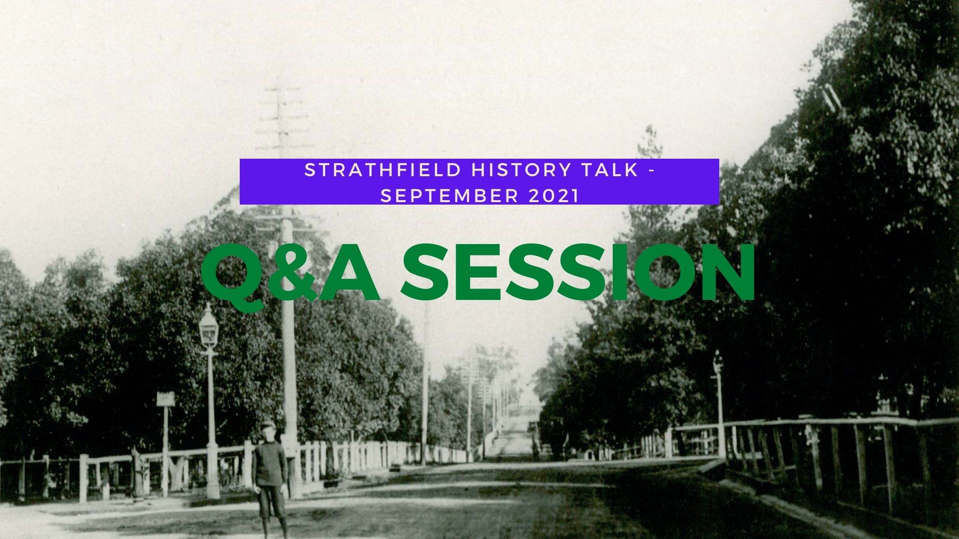 Q&A session – Strathfield History Talk – Strathfield Heritage