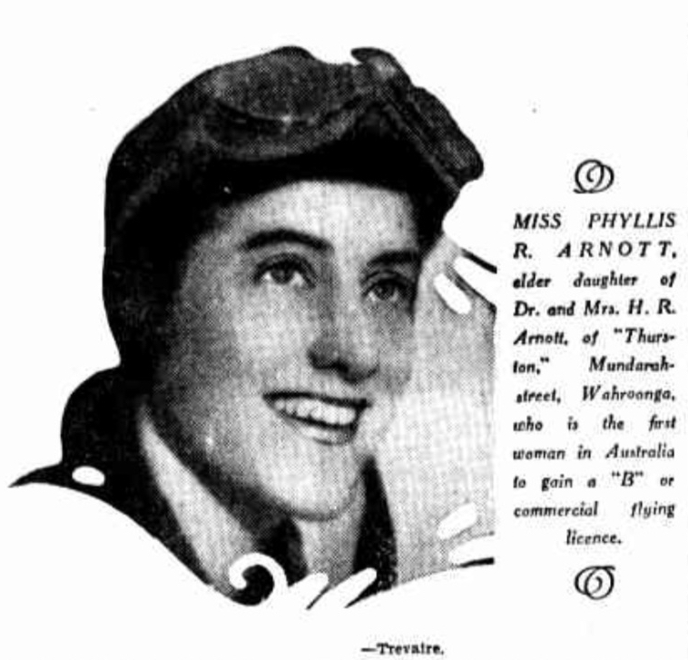 Phyllis Rogers Arnott, early aviator – Strathfield Heritage