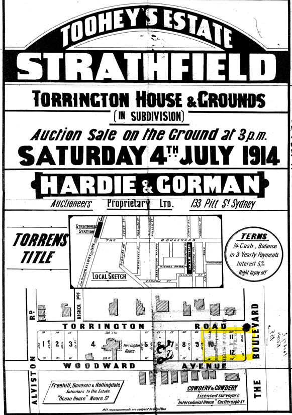 ‘Warriana’ 93 The Boulevarde Strathfield – Strathfield Heritage
